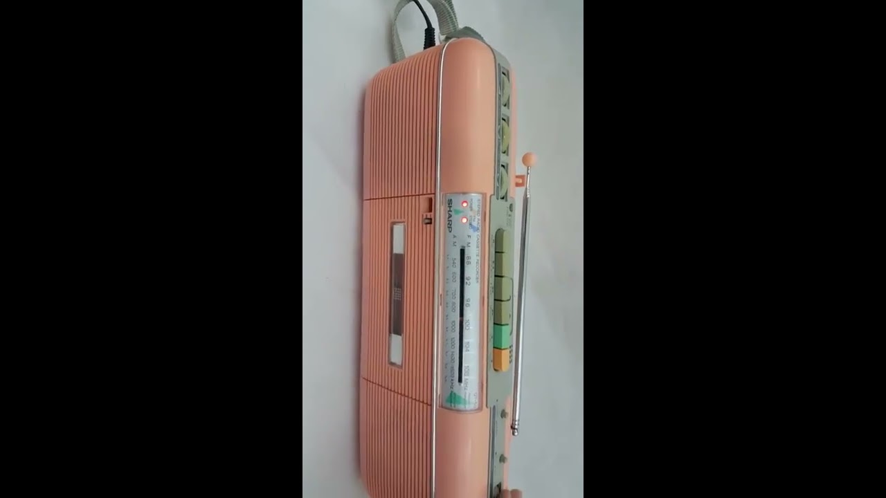 Vintage 1980's Sharp QT-50 Pink Boombox AM/FM Cassette Tape Player ...
