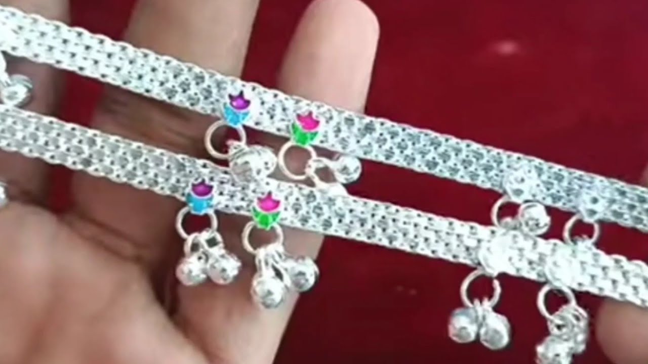 latest Fancy Silver Payal design || Fancy silver payal design ...