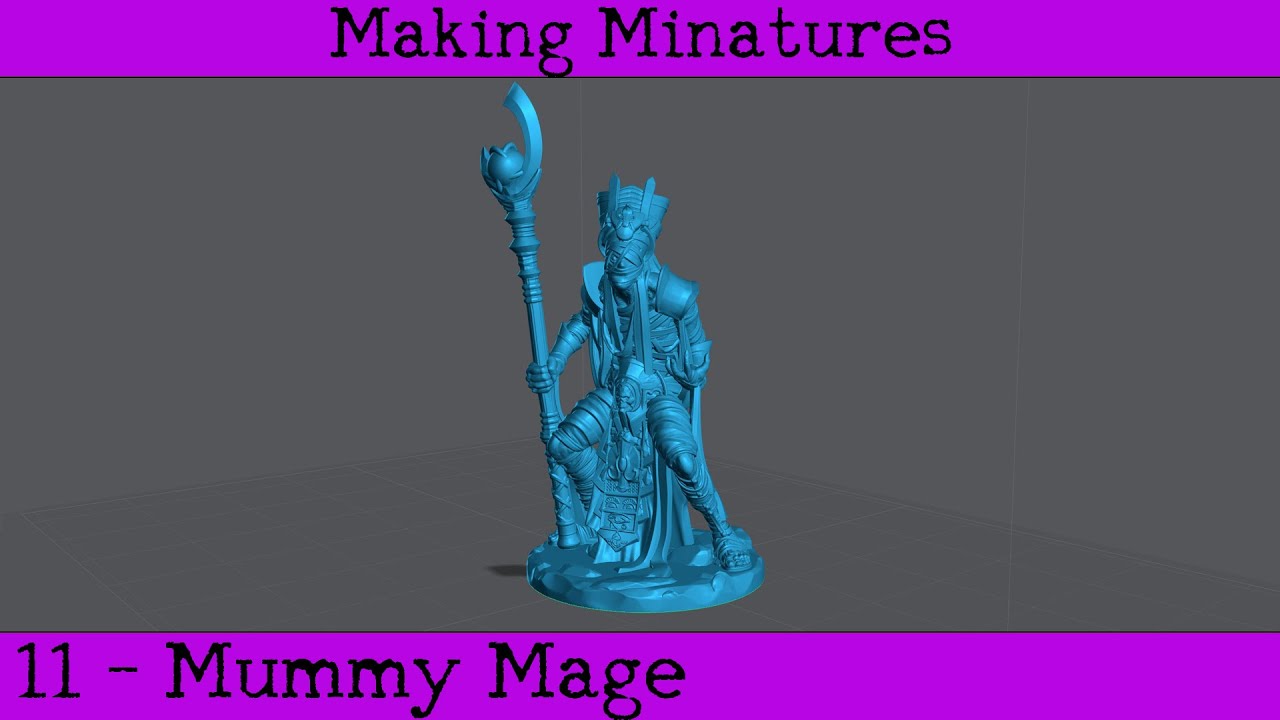 Making Miniatures 11 - Mummy Mage - YouTube