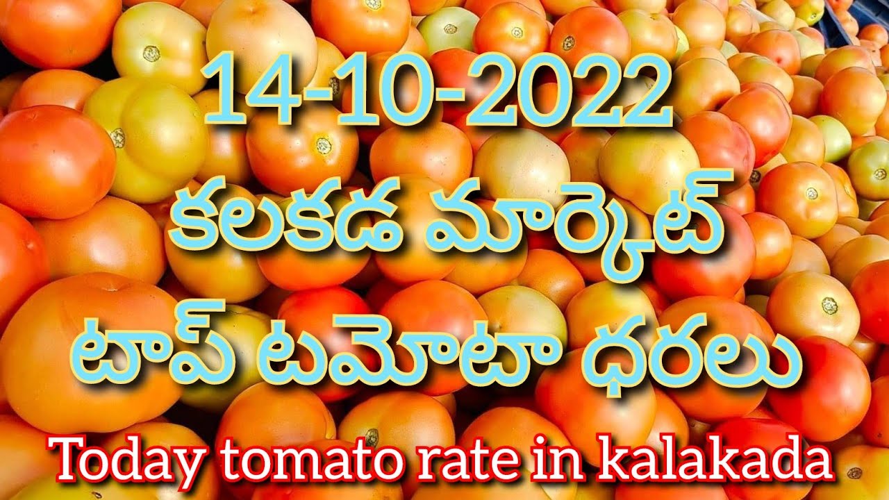 14-10-2022#today tomato rate in kalakada market #kalakada tomato market ...