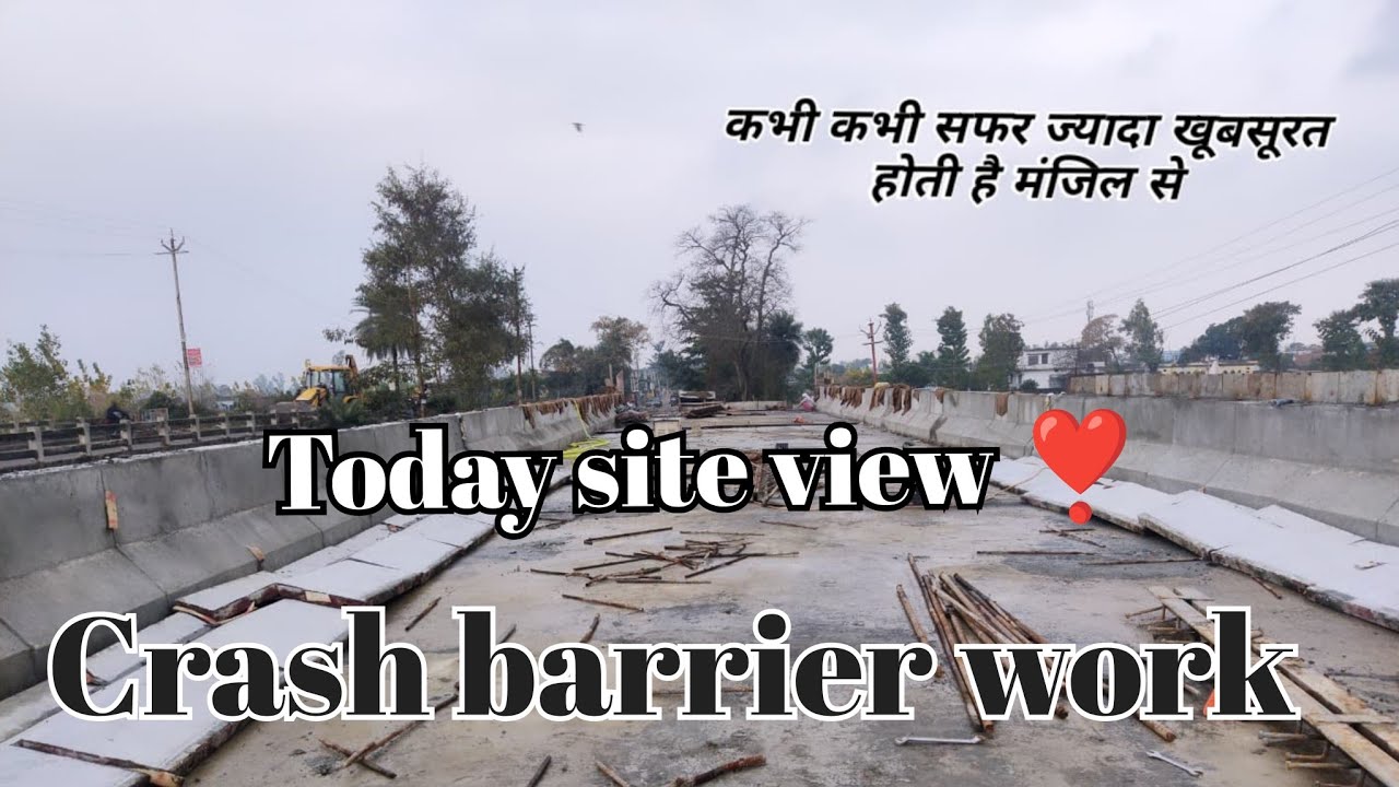 minor bridge🌉। crash barrier। construction। civil technical। - YouTube