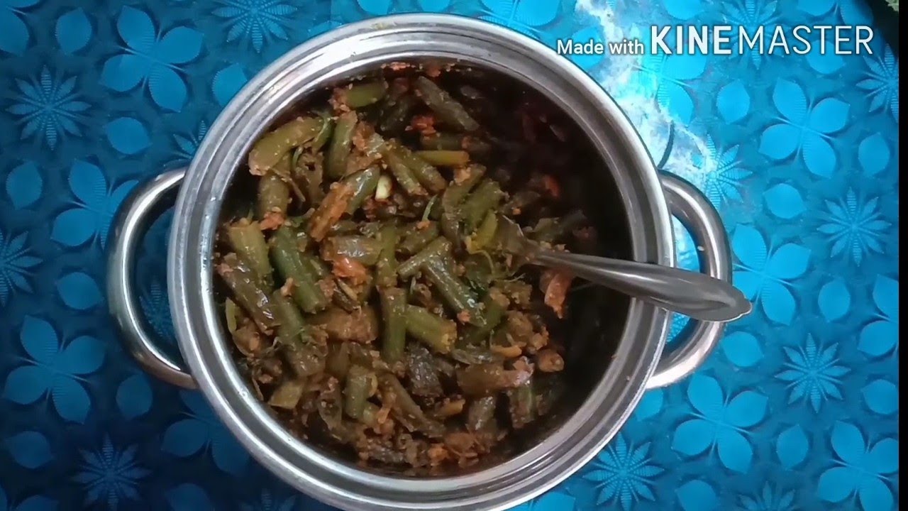 Simple instant fry green beans fry - YouTube
