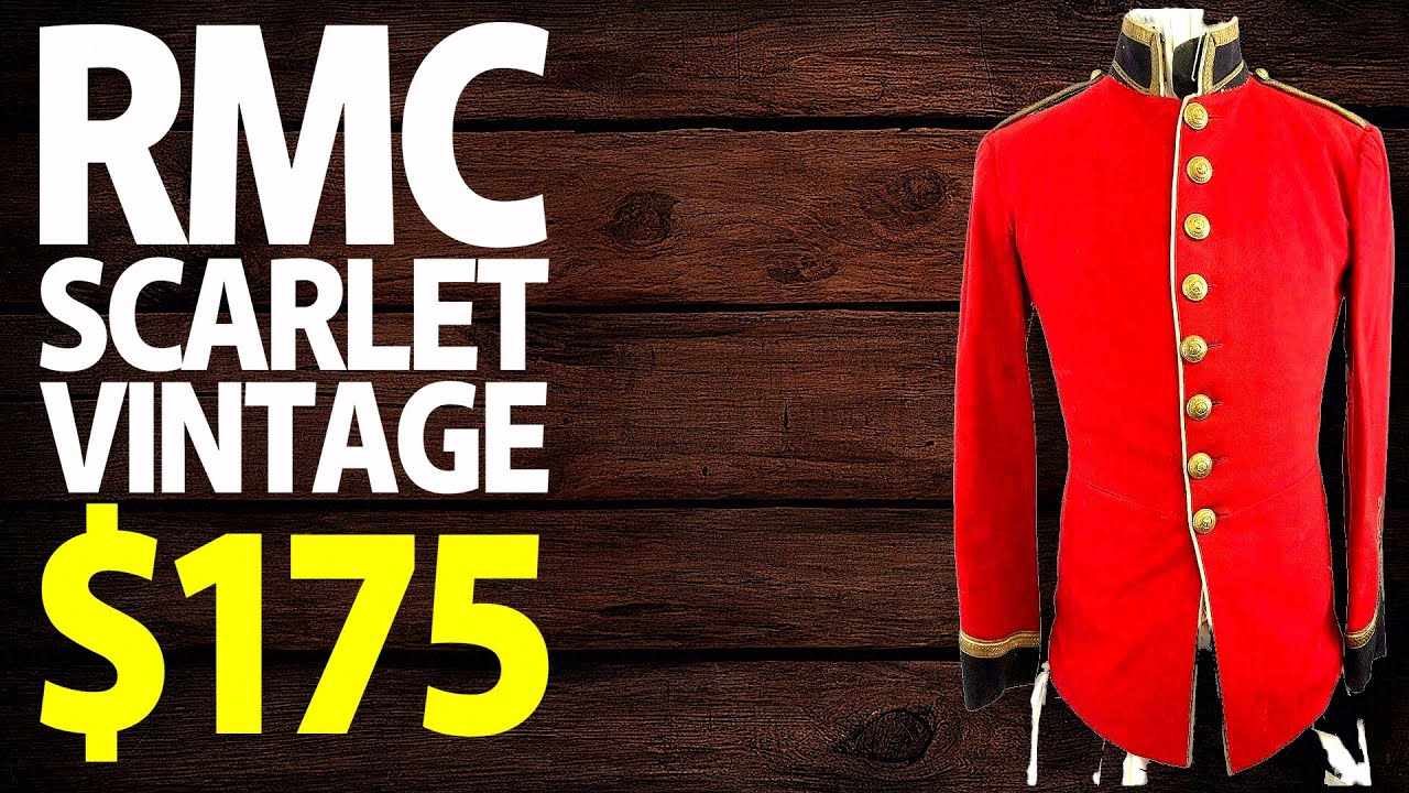 $175 | Vintage Canadian RMC Scarlet Tunic with Service Number | Royal ...