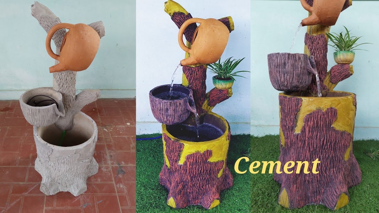 See what I do a tree stump waterfall made easy - YouTube