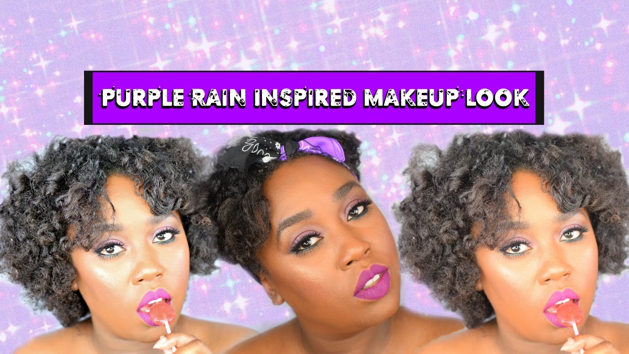 Purple Rain Inspired Makeup Look - YouTube