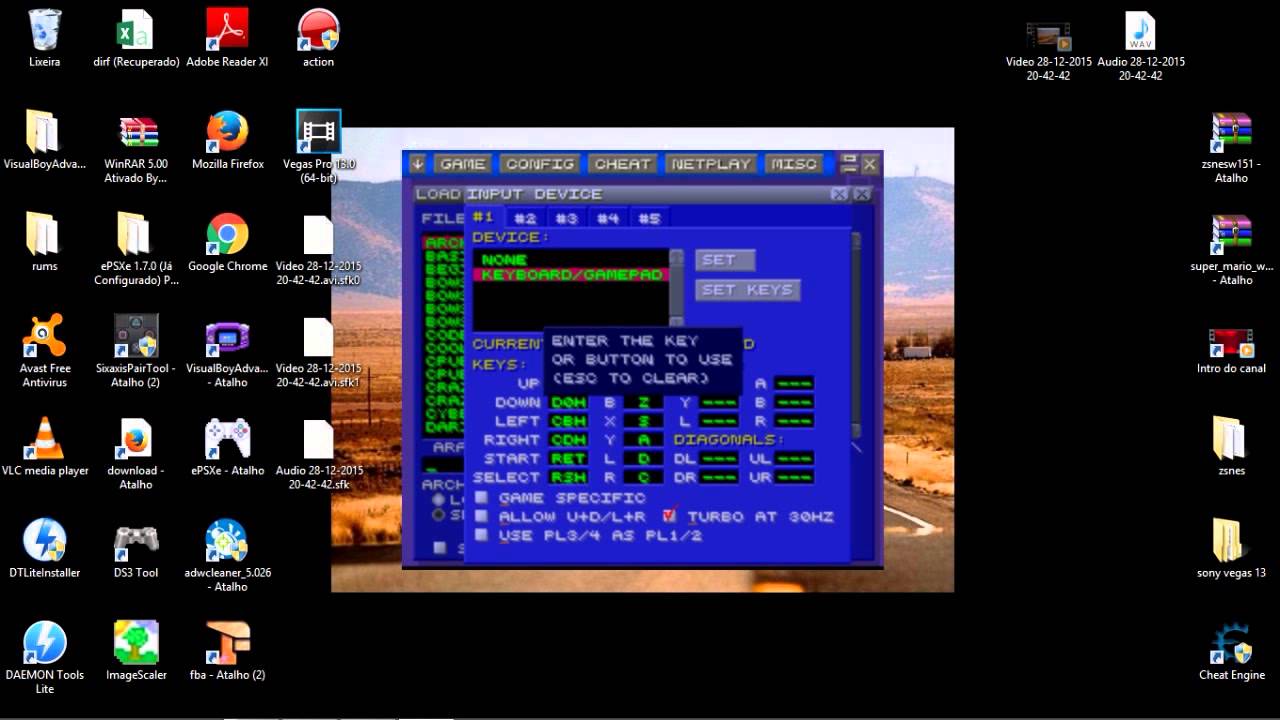 como configurar o controle corretamente no emulador zsnes - YouTube