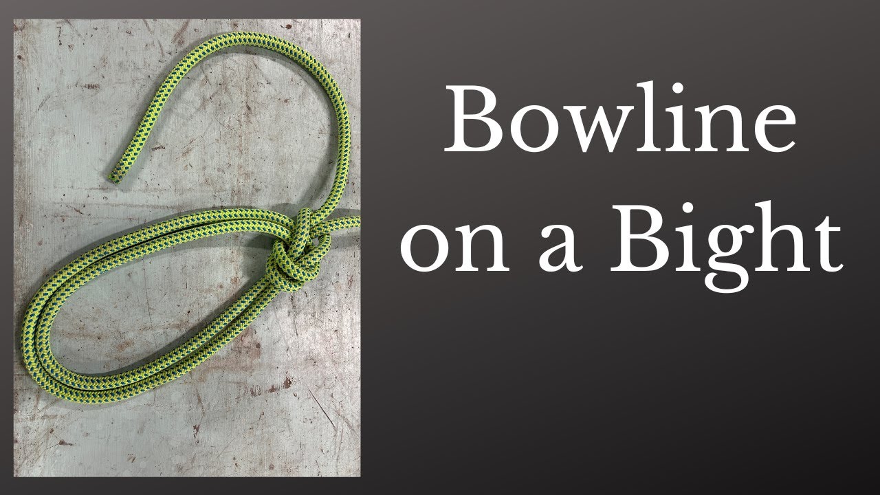 How to create a rescue harness with a Bowline on a Bight - YouTube