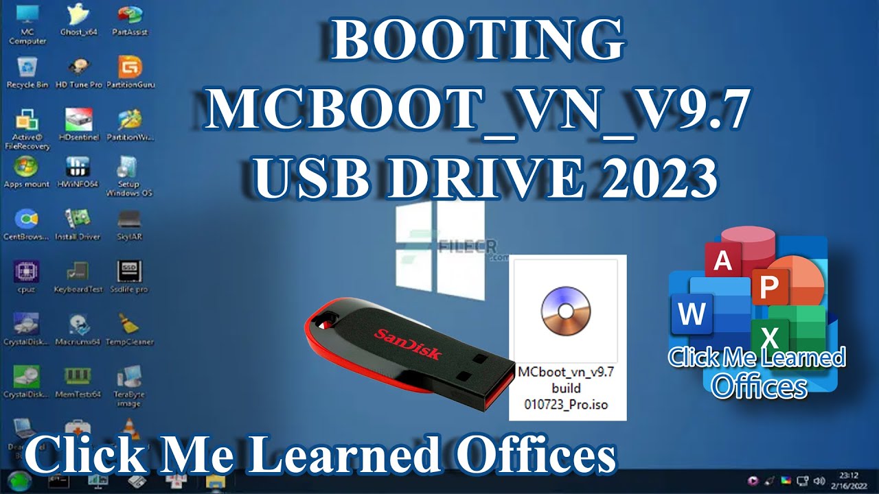 #98-Booting MCboot VN v9.7 with Rufus-4.3 on USB Drive 2023 ...