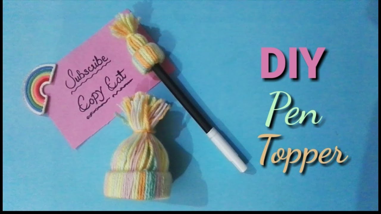 Winter Cap Pen & Pencil decoration | Back to School Supplies | Yarn ...