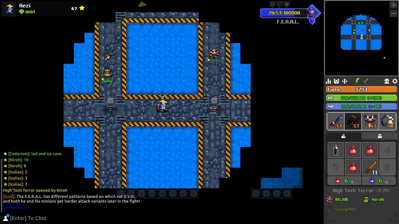 High Tech Terror Full Bossfight (RotMG) - YouTube