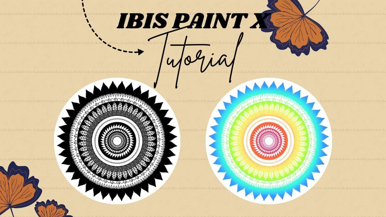 Chromatic mandalas using IBIS PAINT X | Tutorials| #graphicdesign #ibis #tutorial #art # ...