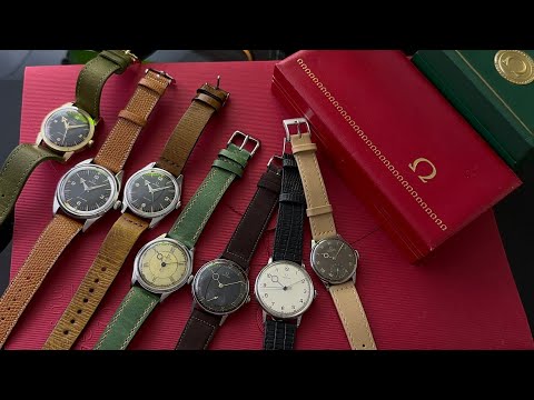 1940s - 1950s Vintage Omega Watches with Pontife and Broad Arrow Hands ...