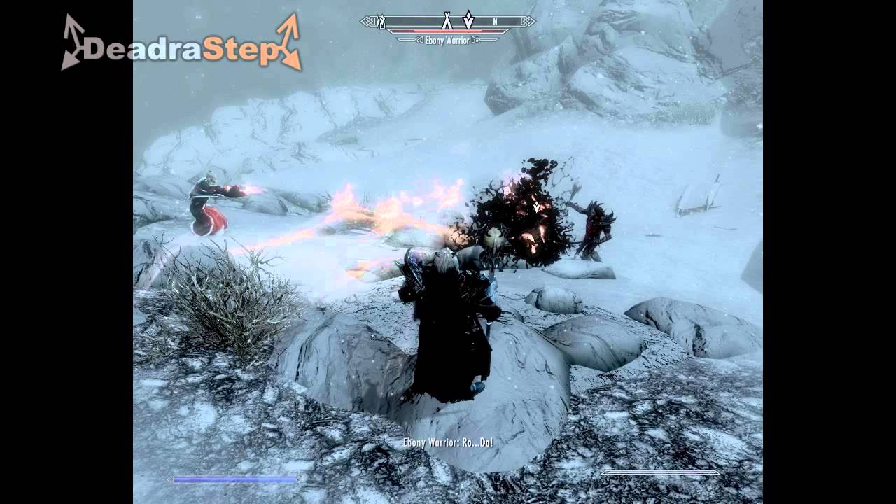 Skyrim Killing ebony warrior (Dremora Overhaul Mod) Skyrim - YouTube