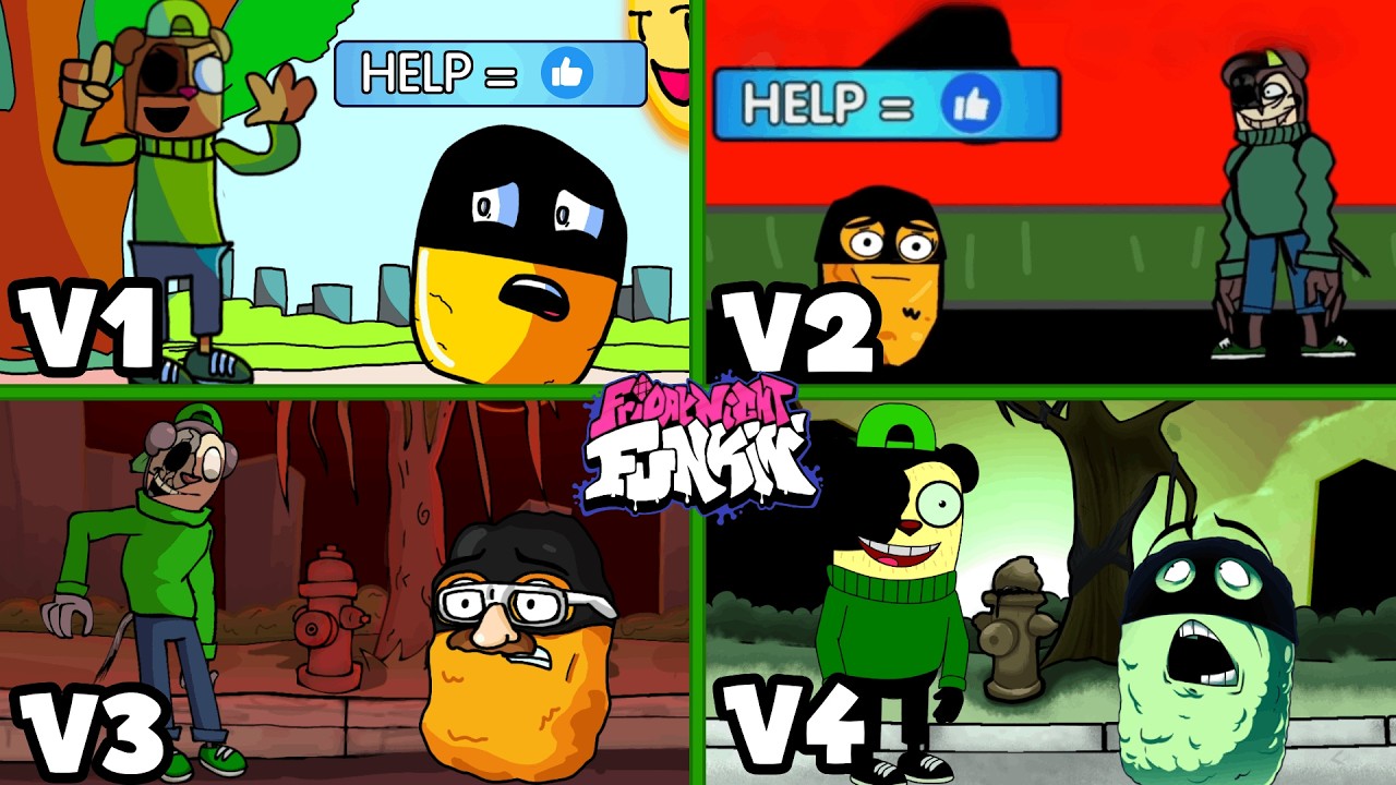 FNF: Twistedtoes – All Versions (V1 to V4) // TwiddleFinger Mod Friday ...