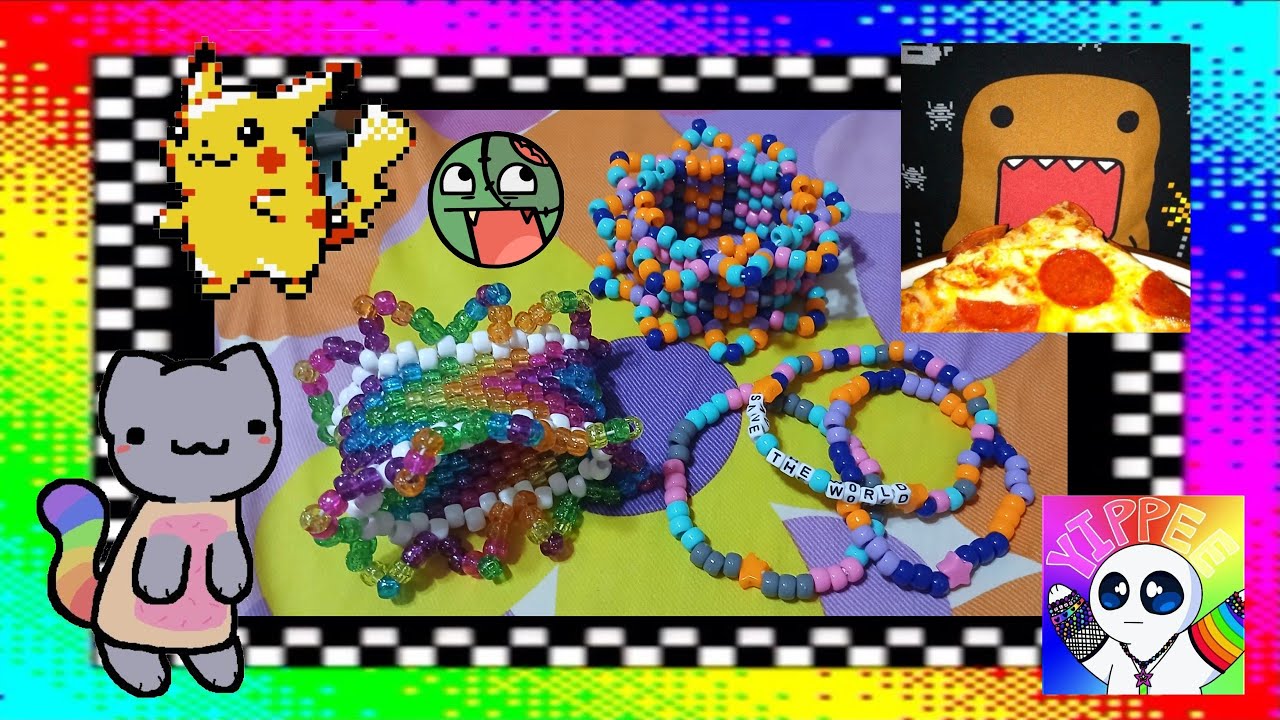 Kandi tutorial 02 // Multistitch pattern // Making Kandi inspired by SaveTheWorld! - YouTube