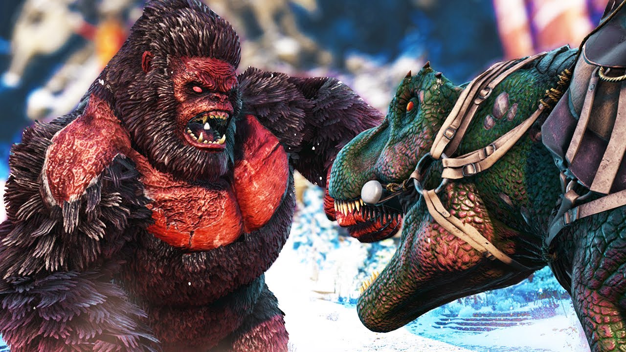 ARK Survival Evolved Ep #54 - AN ARMY OF TREX's vs THE ALPHA ...