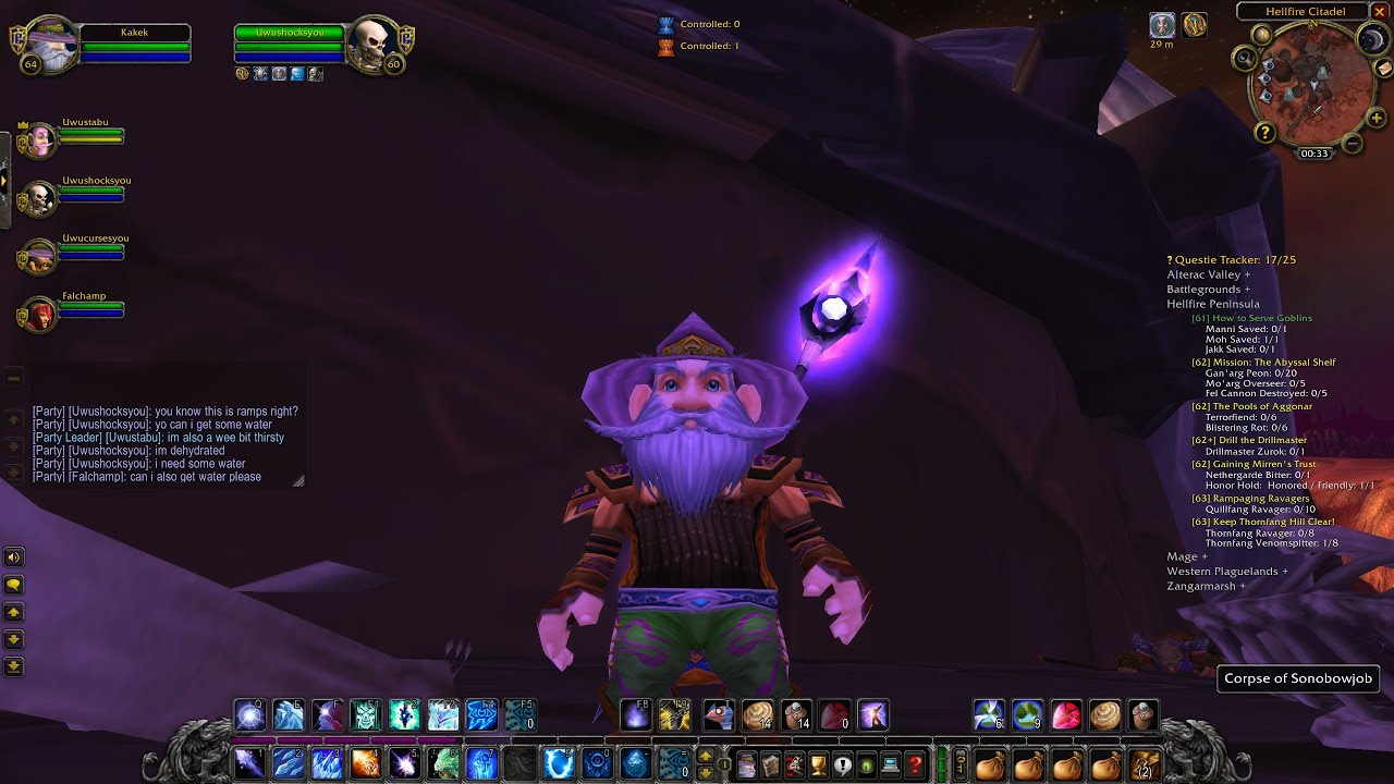 Leveling 60-70 WOW TBC WOTLK Grob A - YouTube