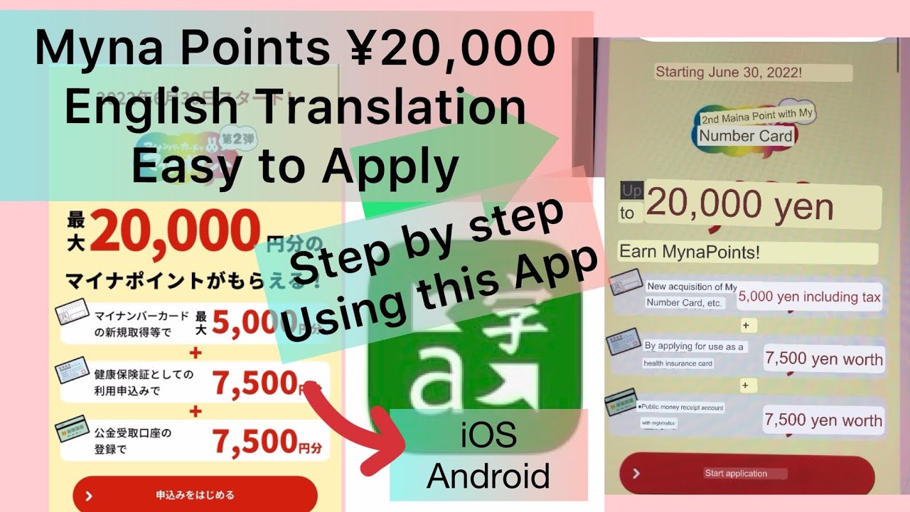 Myna Points ¥20,000 My Number Application/ Easy to Apply - YouTube