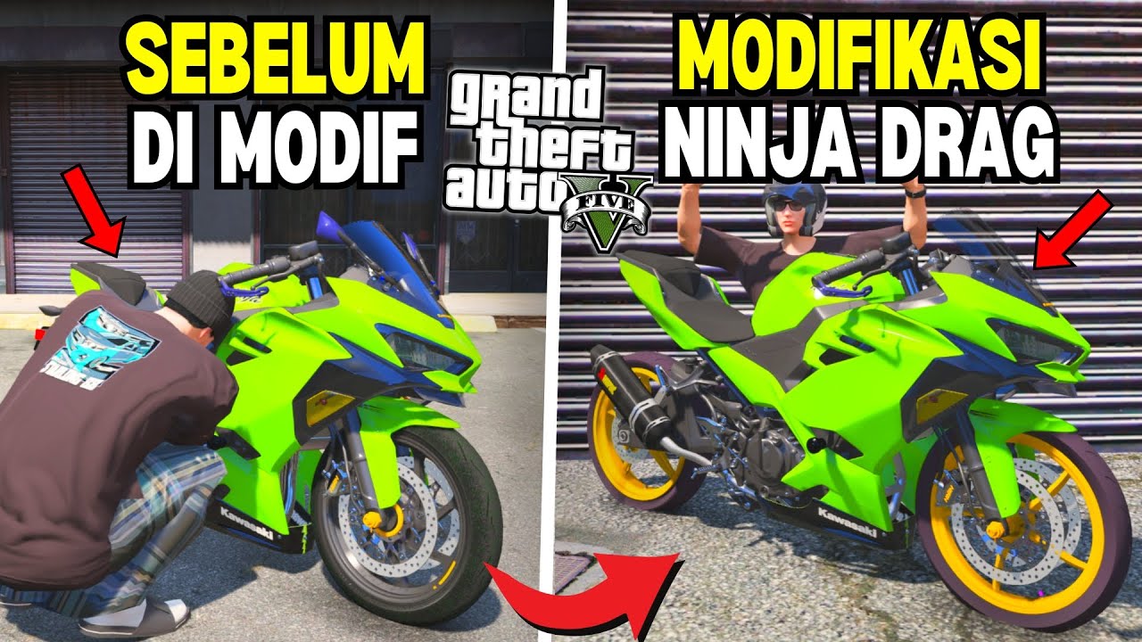 Aku Modifikasi Motor Moge Ninja 250 Drag Langka Untuk Ikut Balapan Drag ...