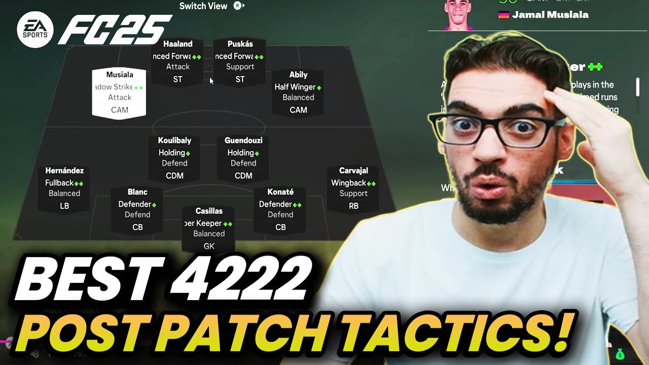THE BEST META 4222 WIDE FORMATION AND CUSTOM TACTICS | FC 25 ULTIMATE ...