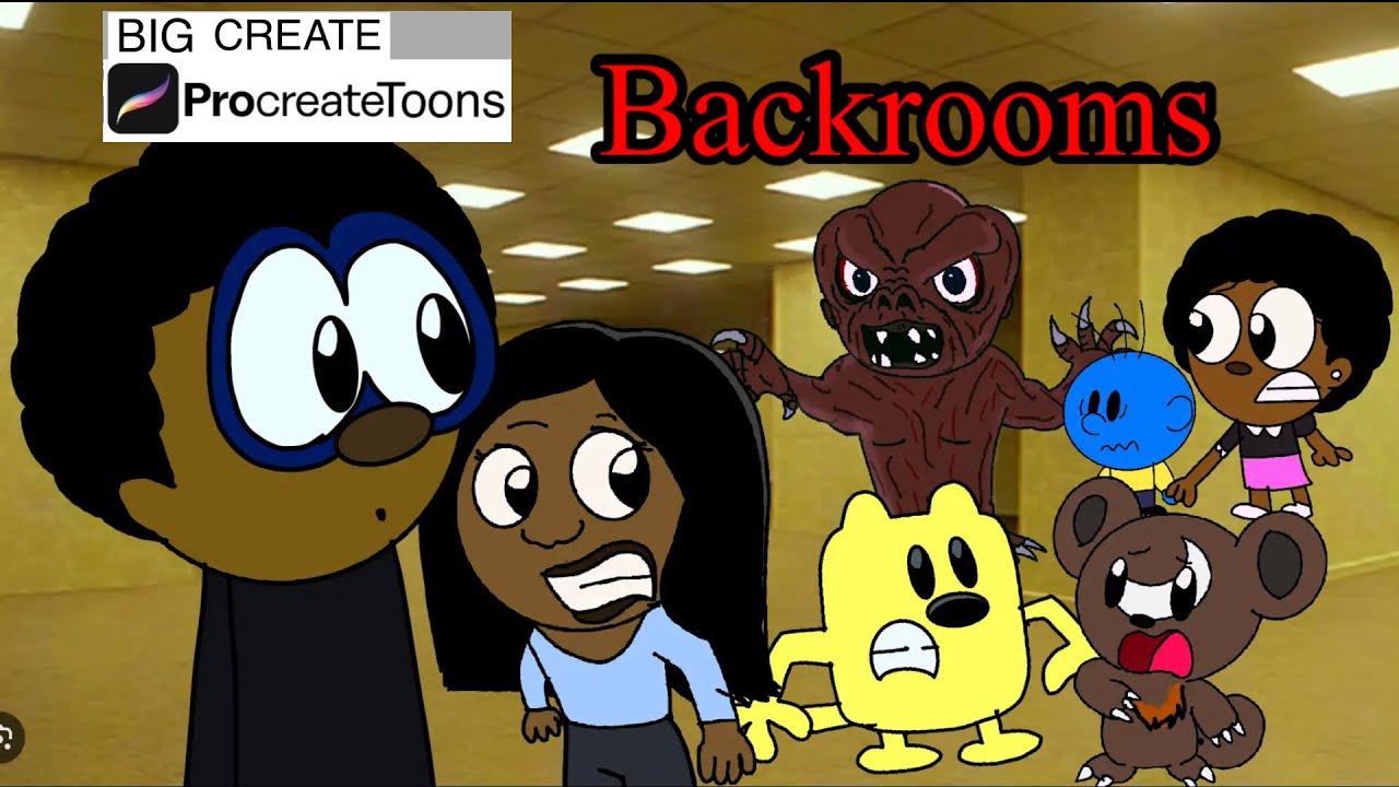 ProcreateToons Shorts- Backrooms! - YouTube