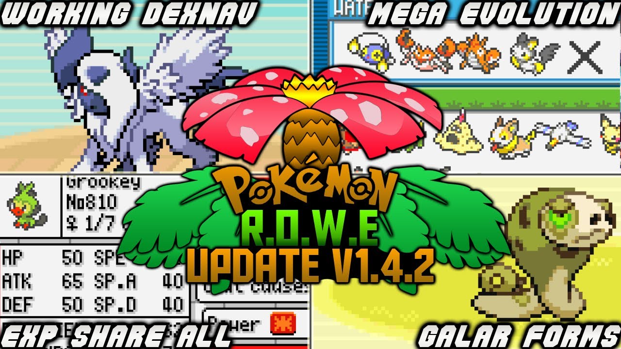 Completed Pokemon Rom With Mega Evolution, Exp Share All, Dexnav, Gen 8 ...