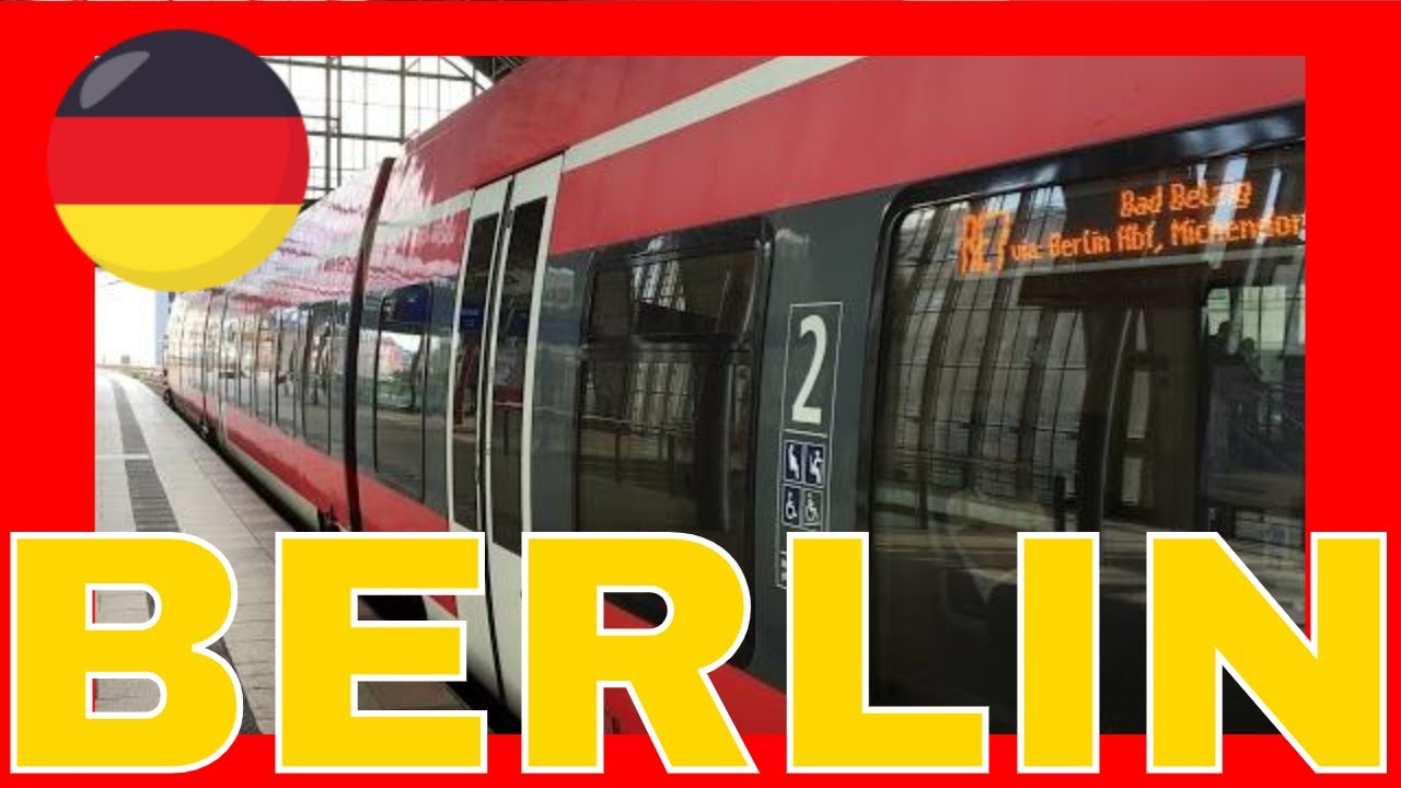 🇩🇪Deutsche Bahn RE 7 train at Berlin Alexanderplatz Video 20 8 2017, 16 ...
