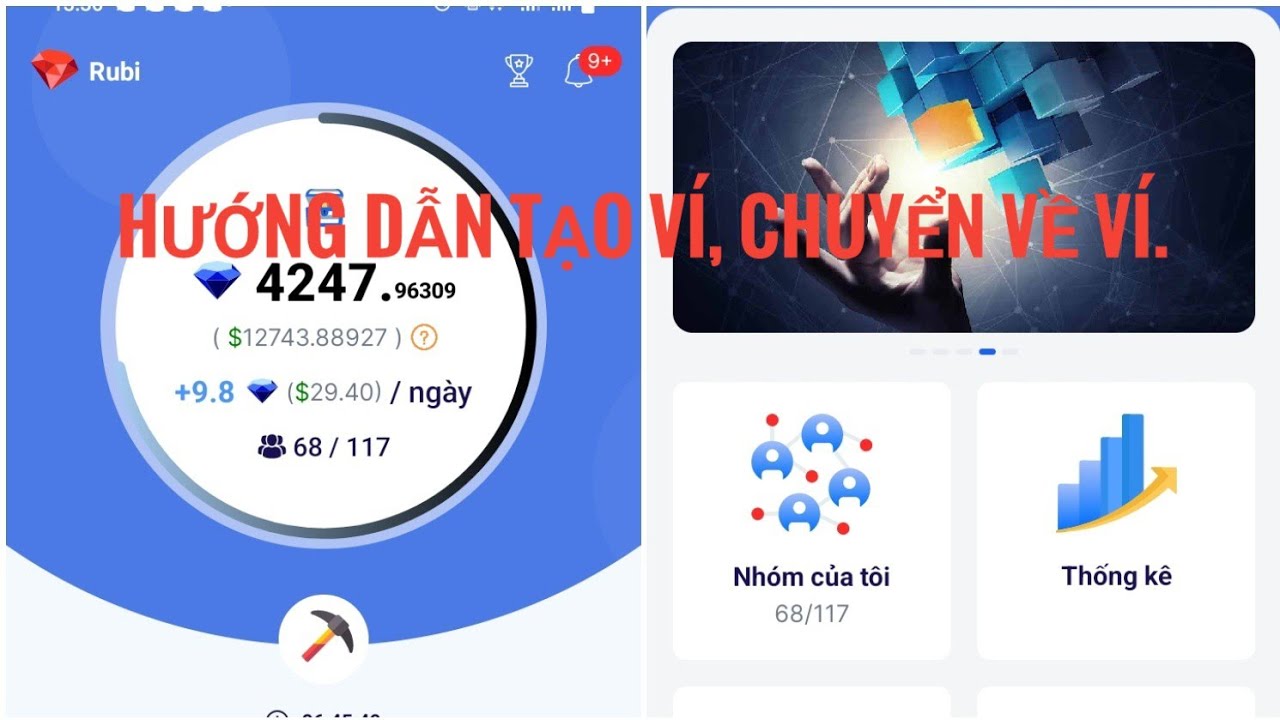 Hướng dẫn tạo ví RUBI NETWORK , chuyển về ví. - YouTube