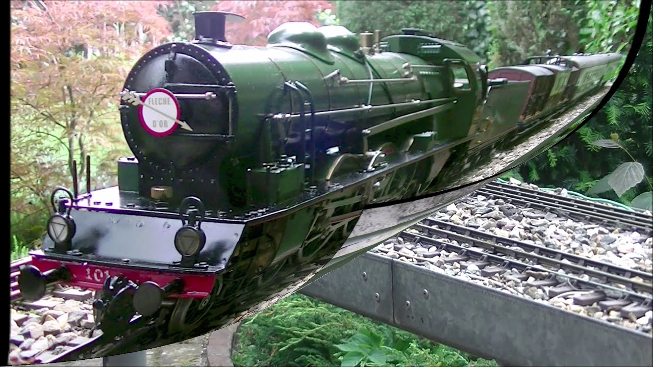 PLM Pacific on the NORD Railway with the Fleche d'Or in Gauge 1 - YouTube