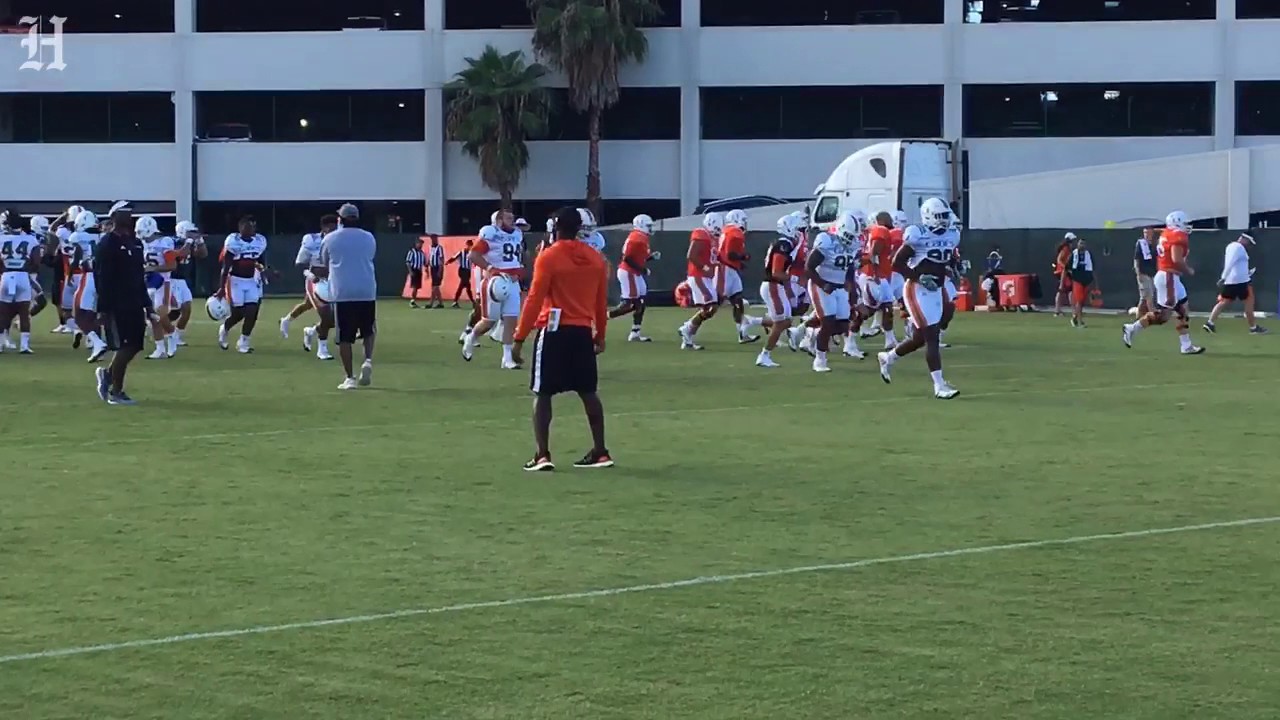 UM stretch, then Tuesday huddle - YouTube