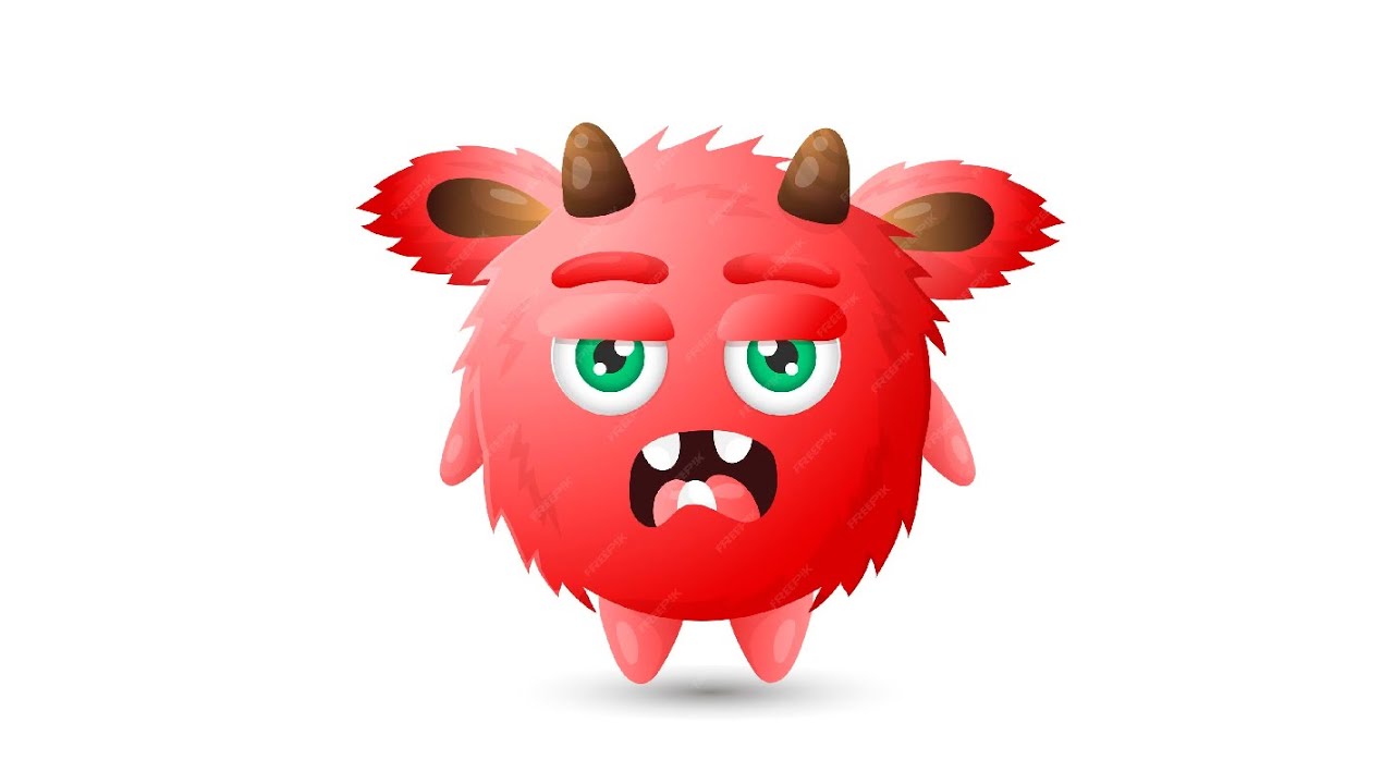 Draw a monster for halloween, drawing for kids - YouTube