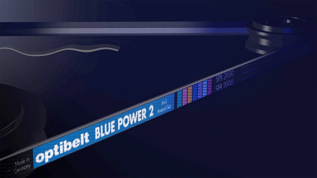 optibelt BLUE POWER 2 - 3D-Animation mit dem neuen Hochleistungs ...