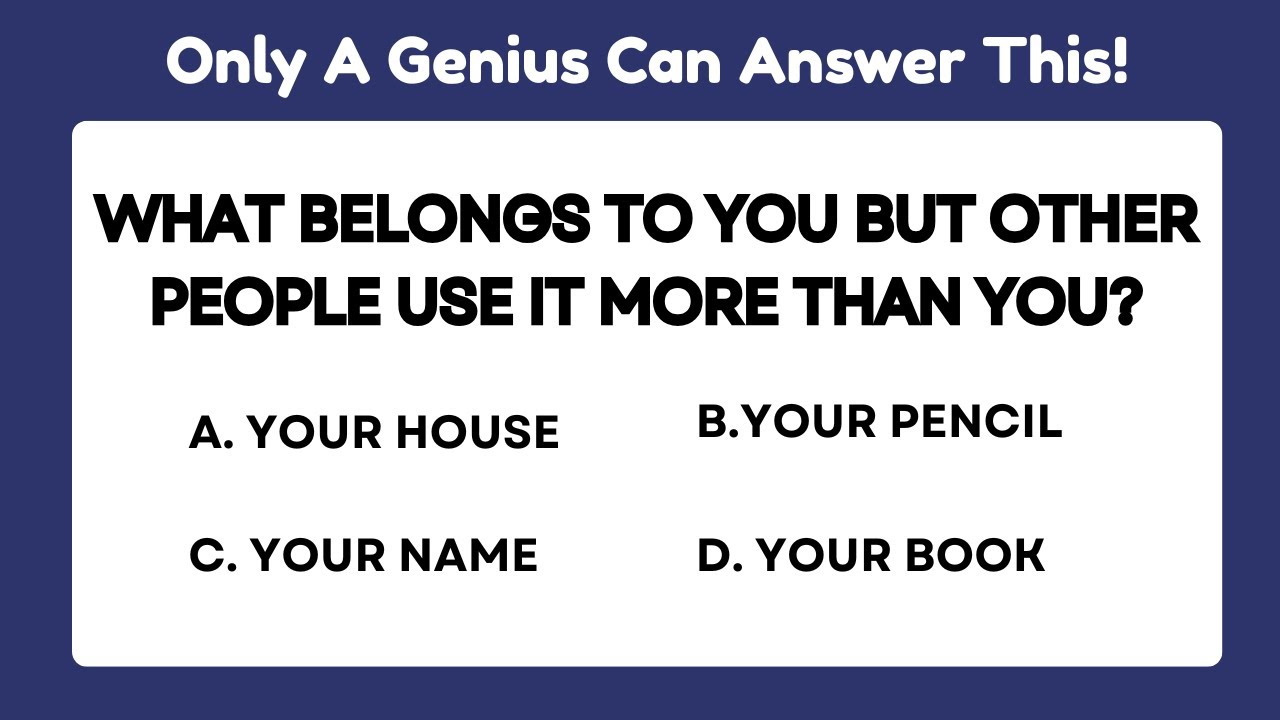 Brain Teaser Trivia Quiz Questions #1 - YouTube