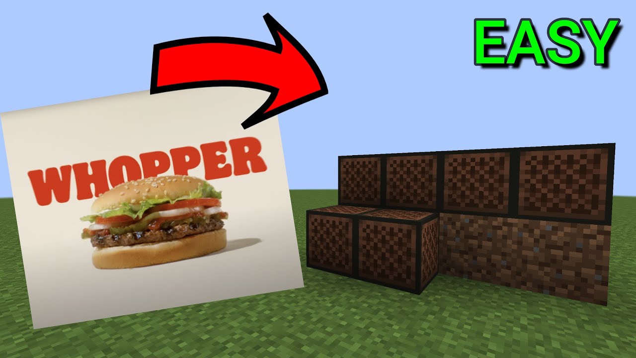 How to play the Whopper Ad on Noteblocks? - YouTube