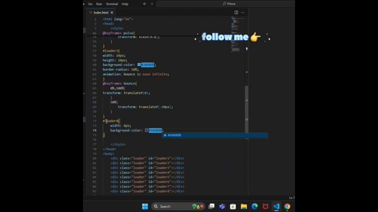 How To Make Loader Coder Coding Cssloader Htmlcss Cssani Youtube