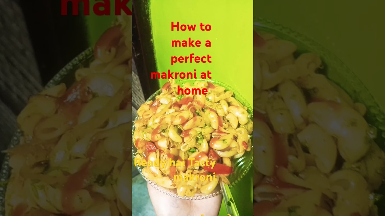 How to make a perfect makroni at home 🏘️ - YouTube