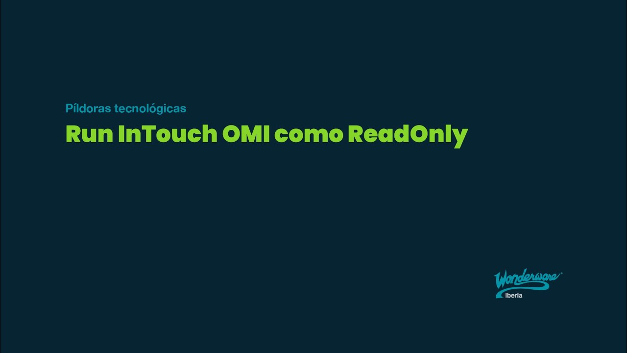 Run InTouch OMI como ReadOnly - YouTube