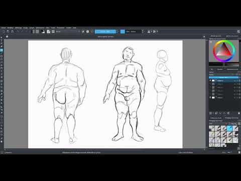 [SpeedPaint] Croquis étude anatomique Vue d'ensemble #11 Morpho: Anatomie artistique