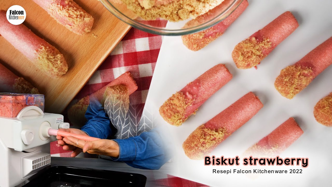 Strawberry Stick Cookies • Falcon Kitchenware 2022 - YouTube