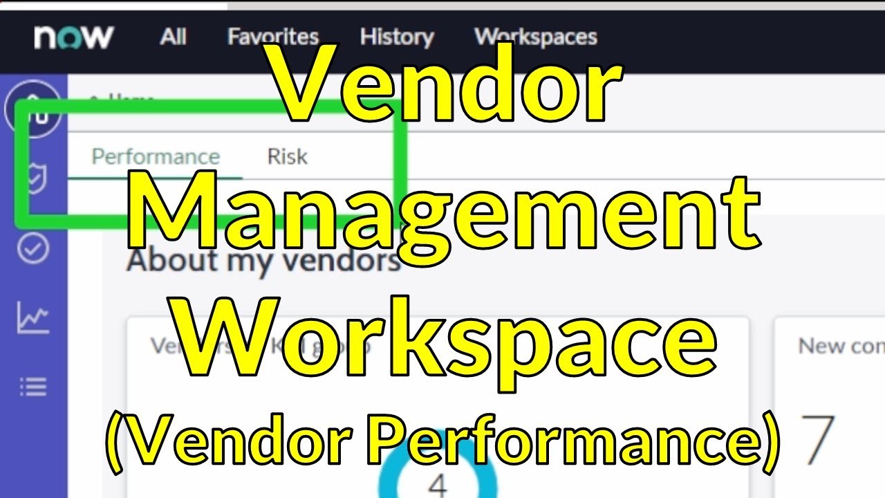 Vendor Management Workspace (Vendor Performance) - YouTube