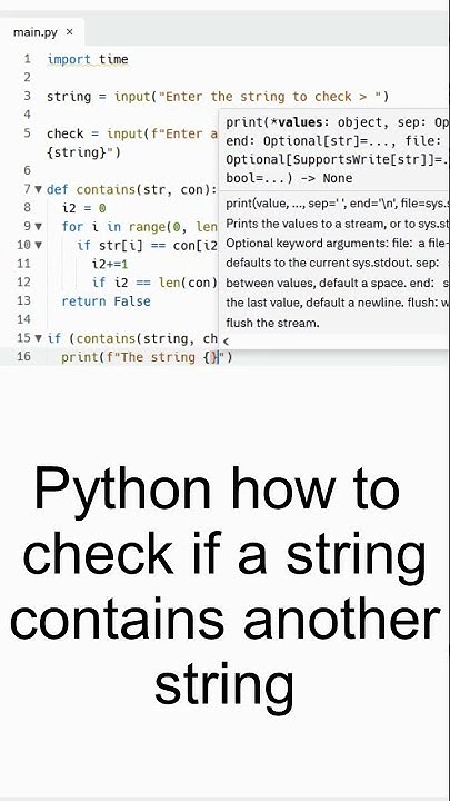 Python How To Check If A String Contains Another String Shorts Python 2814