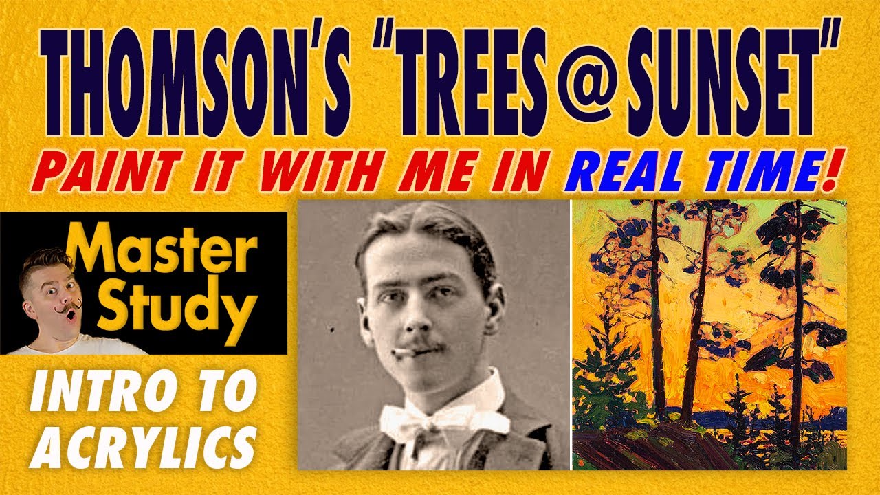 Paint Tom Thomson's "Pine Trees at Sunset" (1915) ! – Master Study ...