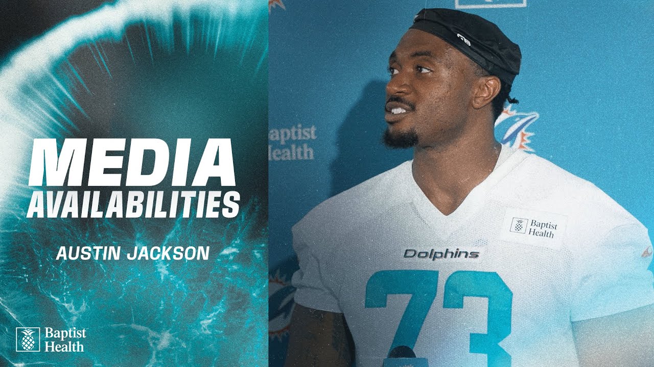 Austin Jackson meets with the media | Miami Dolphins - YouTube