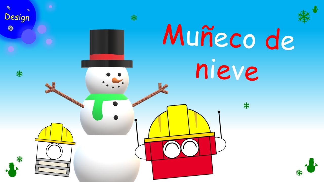 Diseñando un muñeco de nieve 🏗️⛄ - YouTube