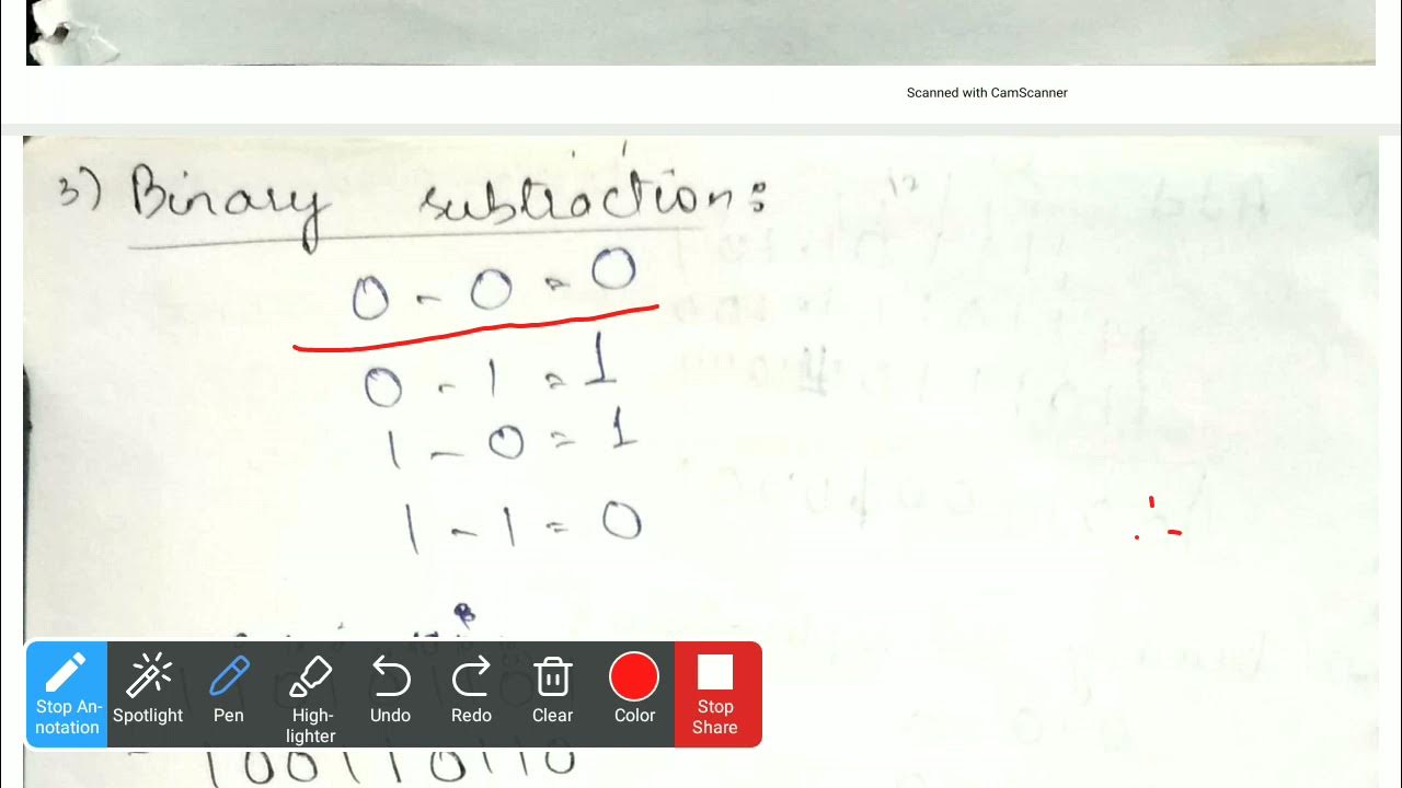 Binary Subtraction (Digital Electronics) - YouTube
