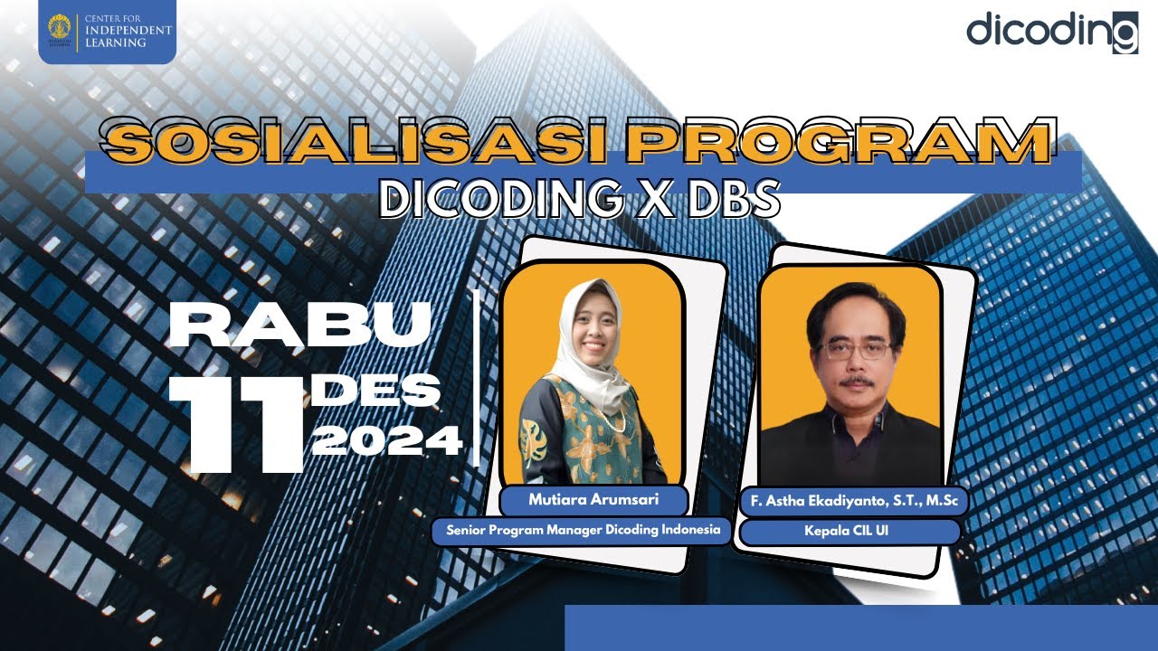 Sosialisasi Coding Camp Dicoding Powered By Dbs Foundation Youtube