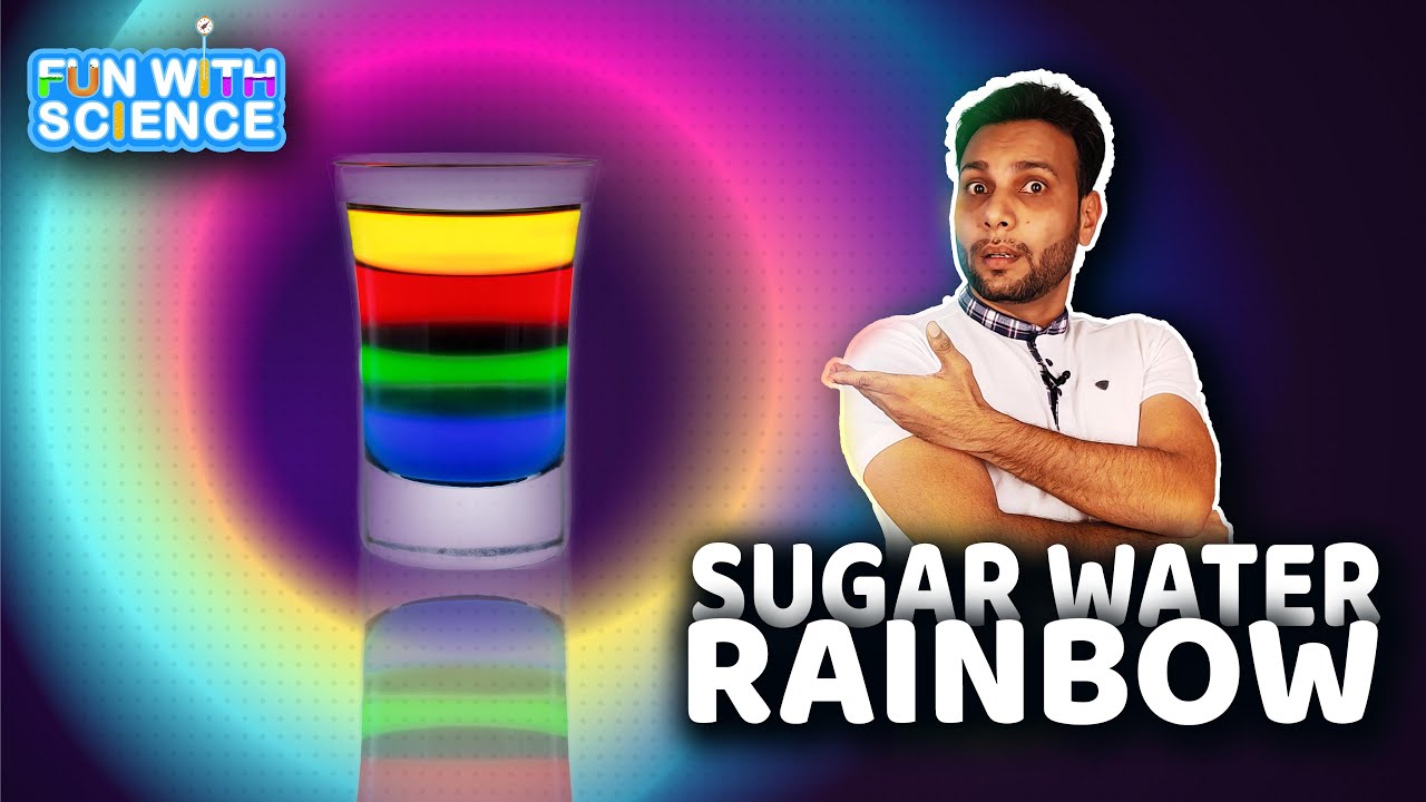 A Colorful Sugar Water Rainbow!|| Fun with Science || EXP-02 #shorts # ...