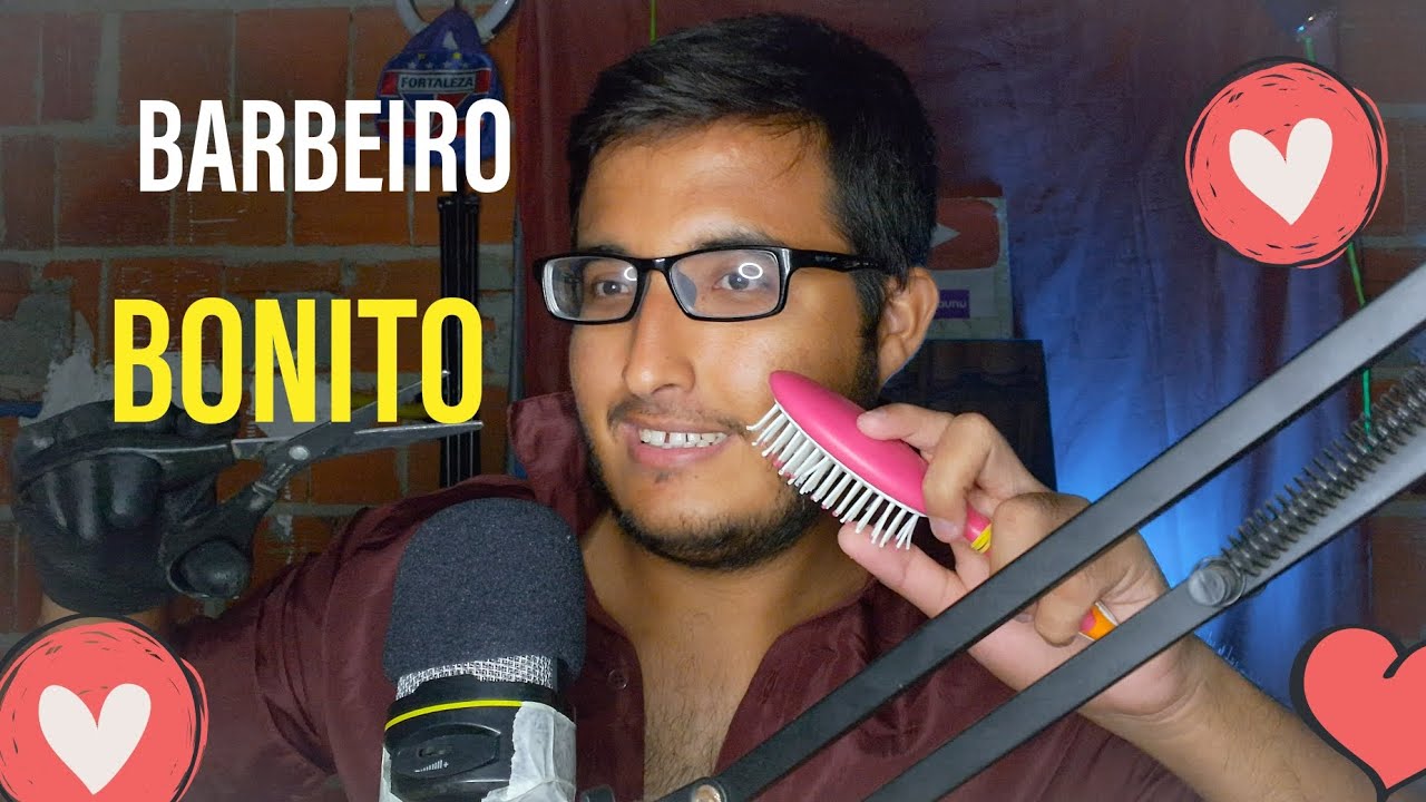 ASMR ROLEPLAY - BARBEIRO BONITO CORTANDO O SEU CABELO - YouTube
