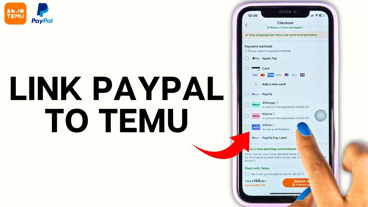 How To Add or Link Paypal on Temu 2024 (EASY) - YouTube