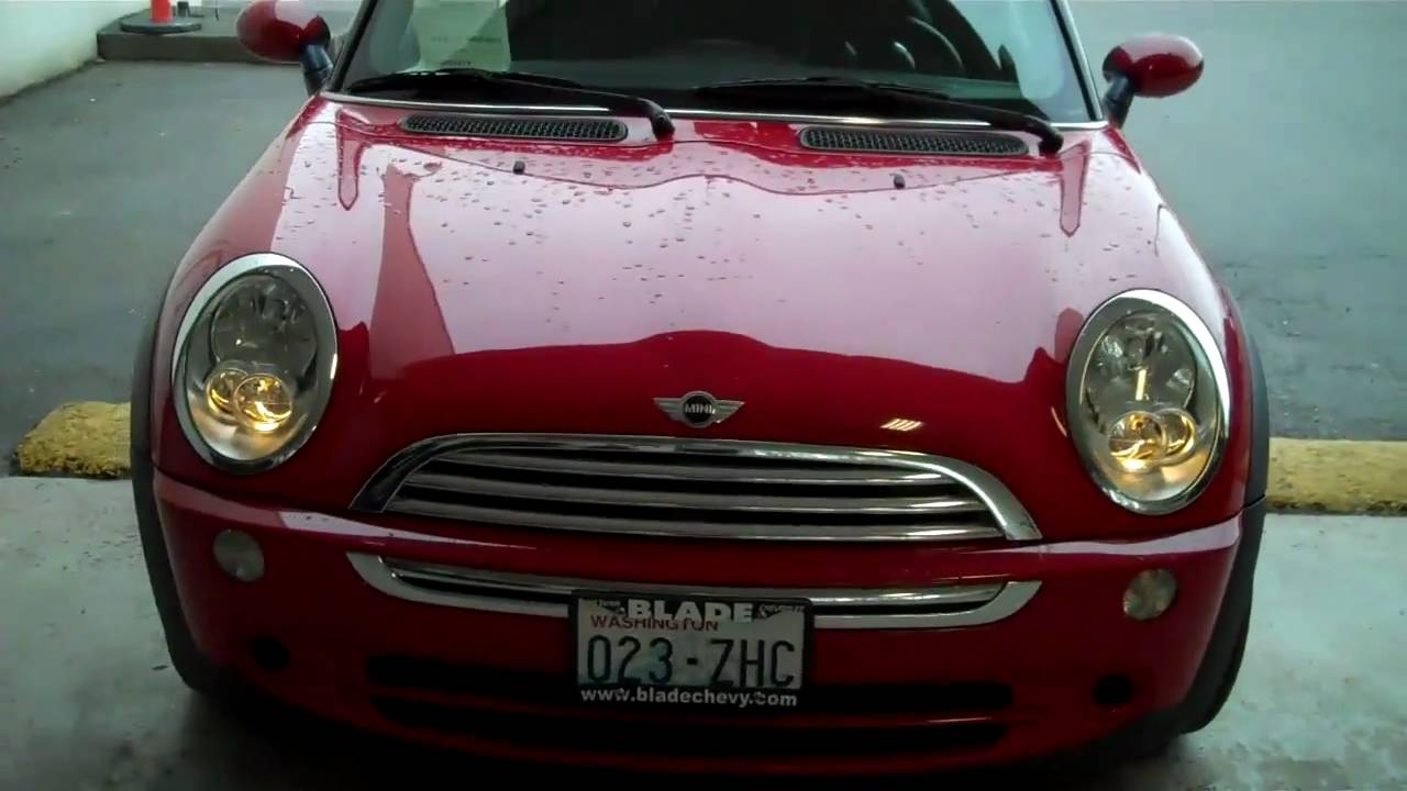 Mini Cooper rag top - YouTube